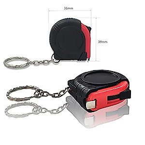 4 Pack 100cm/3ft Retractable Tape Measure,Metric/Inch Accurate Keychain Tape Measure,Kids Tape Measure,Locking Small Measuring Tape with Autowind Measurement Tape for Body Measuring