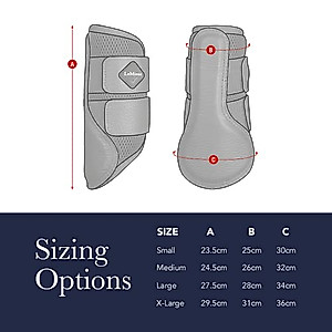 LeMieux Grafter Brushing Horse Boots - Protective Gear and Training Equipment - Equine Boots, Wraps & Accessories (Black - Large)