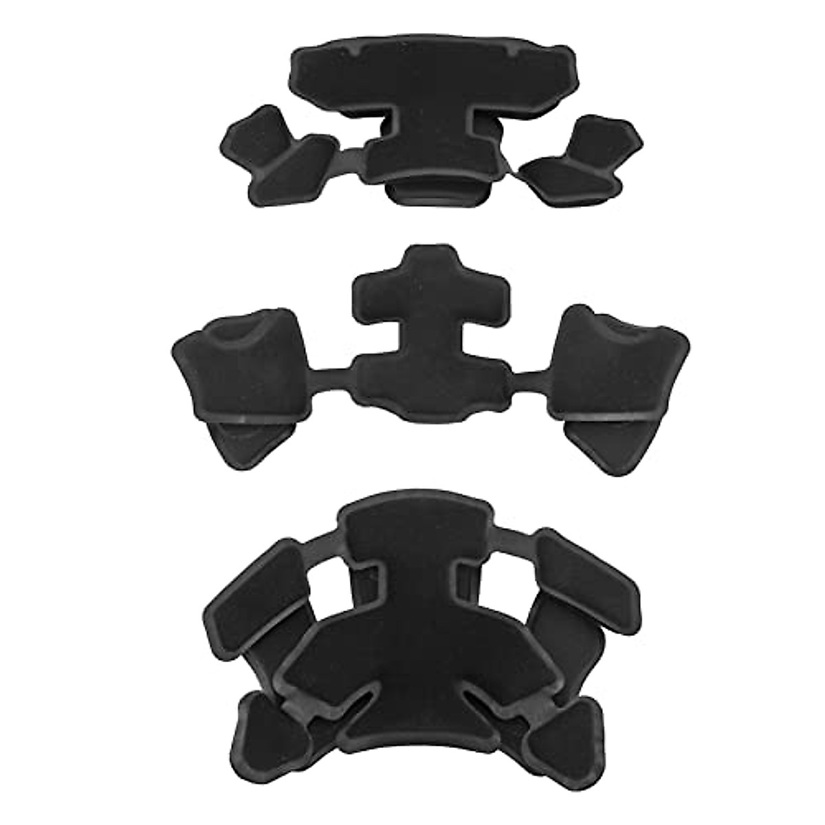 Helmet Pad Kit, Helmet Dial Suspension System Chin Strap Strong Compatibility Exquisite Workmanship Soft Comfortable for Fast for Wendy (Black Sponge)