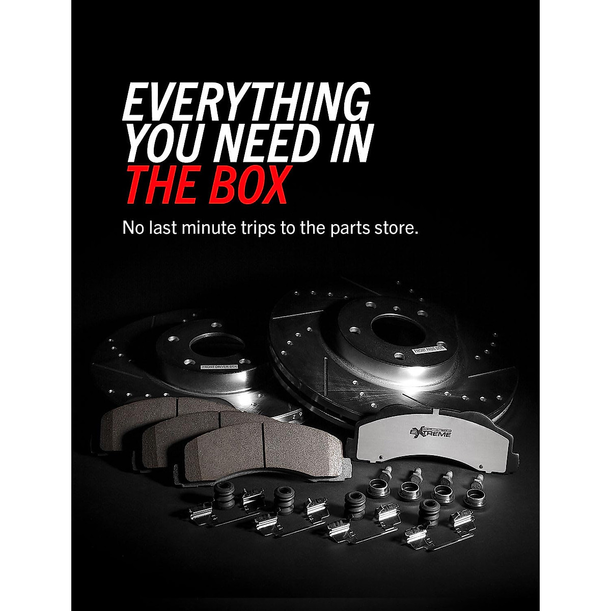 Power Stop K6496-36 Front Z36 Truck & Tow Brake Kit, Carbon Fiber Ceramic Brake Pads and Drilled and Slotted Brake Rotors For 2014-2019 QX60 | 2015-2022 Murano | 2013-2017 2018 2019 Pathfinder