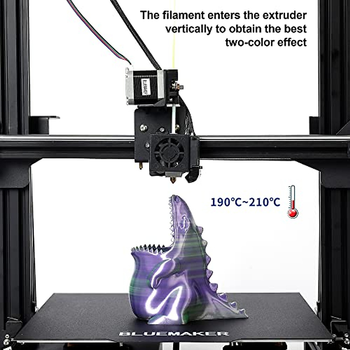 Silk Magic PLA Purple-Yellow +Shiny Silk Multicolor Rainbow PLA Glod-Yellow, 2 Pcs