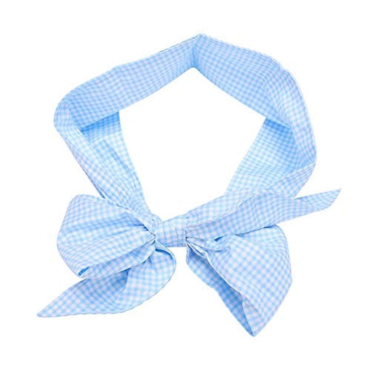 Zerodis Baby Swaddle Wrap Sash, Cotton Maternity Bowknot Newborn Infant Blanket for Photo Shot Stretch Wrap Swaddle Blanket Receiving Blanket (Light Blue Plaid)