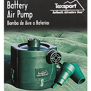 Texsport Battery Powered Air Pump for Recreational Inflatables,Green