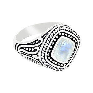 1.90Cts Natural Rose Quartz 925 Silver Plated Solitaire Ring Size 9 For Women, Pink Stone January Birthstone Ring Jewelry