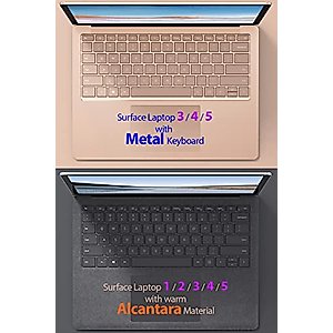 mCover Hard Case Only Compatible for 13.5" Microsoft Surface Laptop (5/4 / 3/2 / 1) with Alcantara Keyboard - Clear