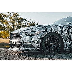 VViViD Snow Camouflage Vinyl Car Wrap Adhesive Decal DIY Air Release Roll (1ft x 5ft)