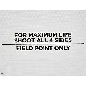 Morrell Targets 24 Inch Heavy Duty Commercial Indoor Range Adult Field Point Square Cube Archery Target w/ 4 Shooting Sides and Nucleus Center, White