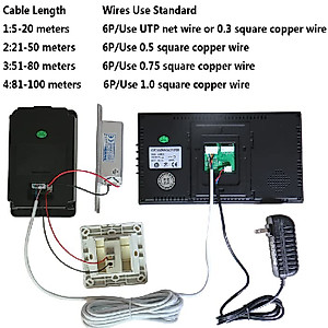 Touch Key 7 Lcd RFID Password Video Door Phone Intercom System Kit+ Electric Strike Lock+ Wireless Remote Control unlock