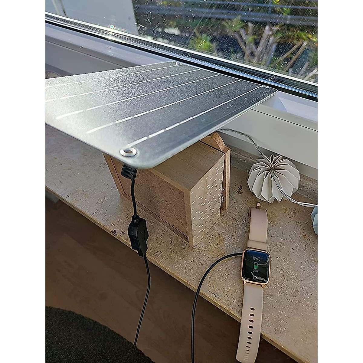 6W Solar Panel, 5V/1A Mini USB Solar Panel,IP67 Waterproof Monocrystalline Module DIY Solar Panel Kit with PET Material for Smart Phone, Small Fans Monitor Outdoor Security Camera