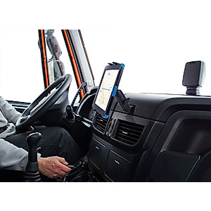 ARKON Mounts - Heavy Duty Drill Base Tablet Mount Secure Grip Versatile Compatibility Professional-Grade Durability Easy Installation Sturdy Tablet Mount | Fits iPad and Samsung Tablets