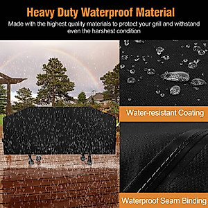 36 inch Griddle Cover for Blackstone,600D Heavy Duty Rip-Proof Material Flat Top Grill Cover,Waterproof UV and Fade Resistant Grill Cover with Straps for Camp Chef and More 4-Burner Griddle