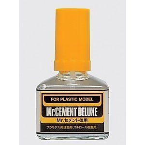 Mr. Cement Deluxe Economy Bottle NET.40ml Gundam Hobby (Brush Type)