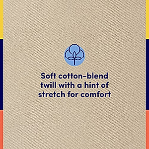 French Toast Girls' Pull-On Twill Pant (Standard & Plus), School Uniform Navy, 10