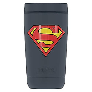 THERMOS Superman Classic Logo Shield, GUARDIAN COLLECTION Stainless Steel Travel Tumbler, Vacuum insulated & Double Wall, 12oz