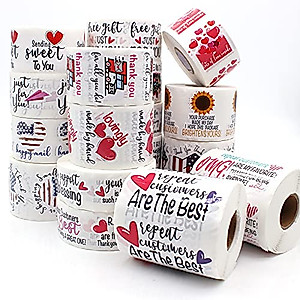 Wailozco 1.5'' Gift Just for You Stickers,Thank You Stickers,Handmade Stickers,Business Stickers,Envelopes Stickers for Online Retailers,Handmade Goods,Small Business,500 Labels Per Roll