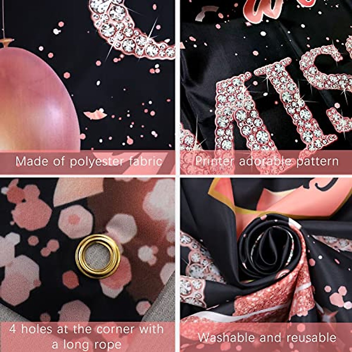 Trgowaul Retirement Farewell Party Decorations,Rose Gold We Will Miss You Sign Banner Backdrop Goodbye Party Decorations,Going Away Party Retirement Party Bye Office Work Graduation Party Decorations