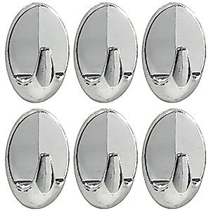 6 Piece Self Adhesive Hooks, Bathroom, Kitchen, Storage