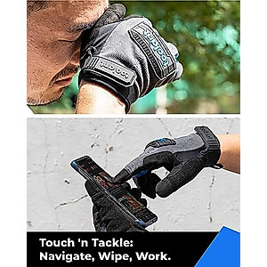 toolant Work Gloves Men - Thor Series - Mechanic Gloves Touch Screen, Utility Grip Working Gloves for Multi-Purpose Use, X-Large