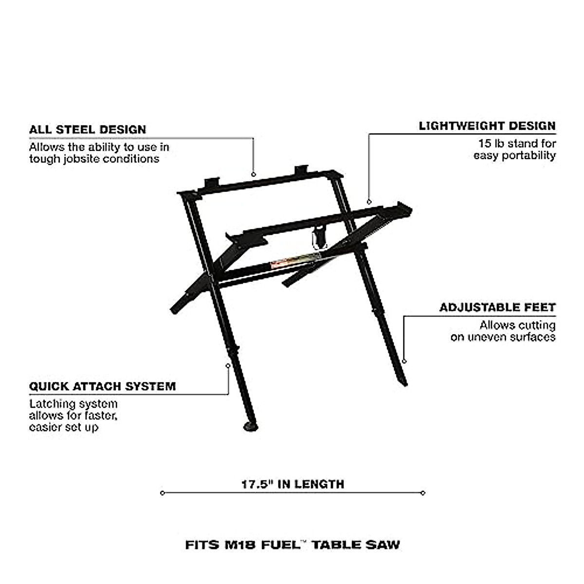 Milwaukee Electric Tools 48-08-0561 Folding Table Saw Stand