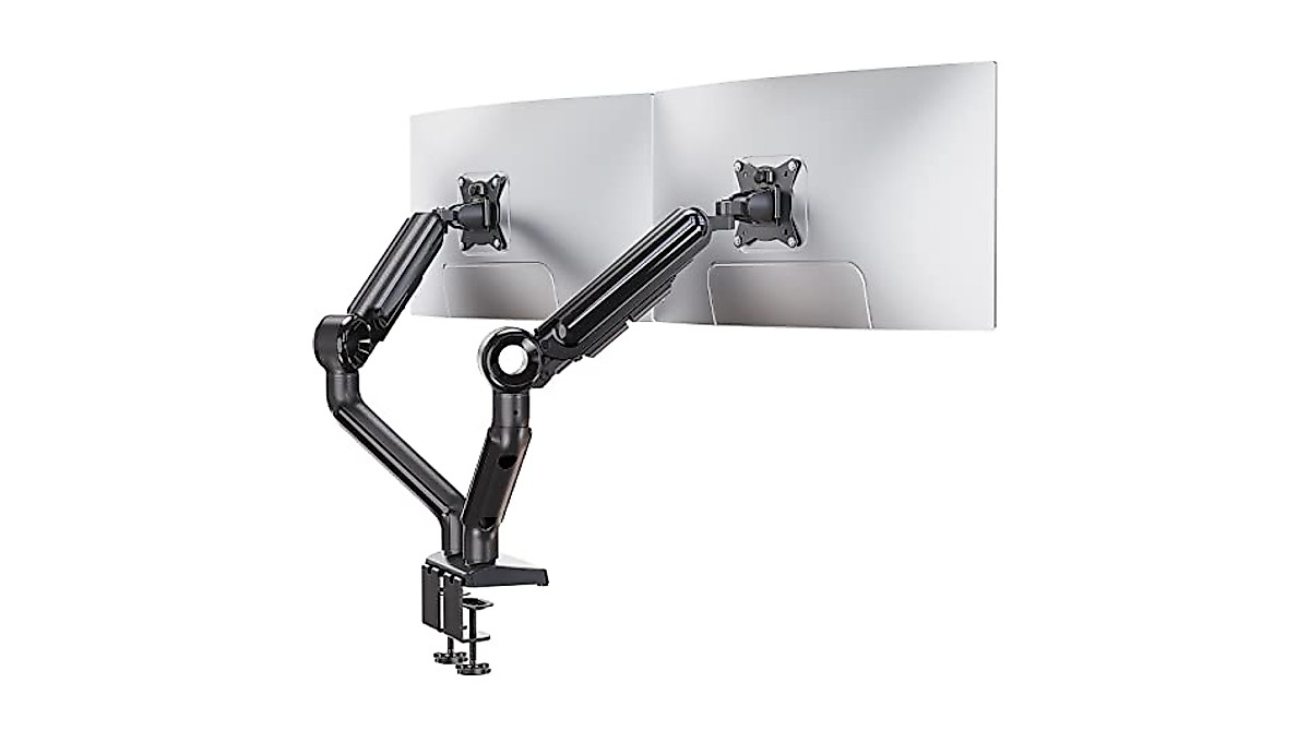 AM alphamount Dual Monitor Stand - Adjustable & Ergonomic