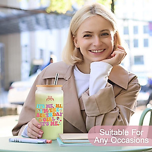 COCOGIFTS Birthday Merch Gifts for Music Lover - 16oz Glass Cup - Birthday Stuff Gifts for Girls - Birthday Decorations - Its Me Hi Im The Birthday Girl Its Me