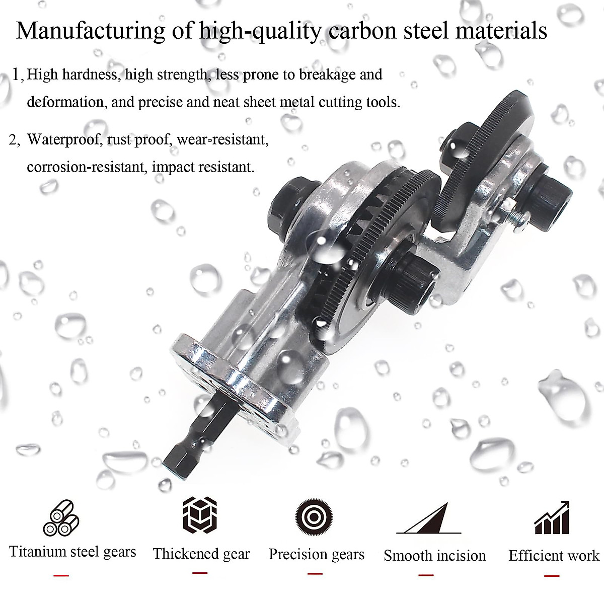 Electric Drill Plate Cutter Upgrade Drill Nibbler Metal Cutter Electric Drill Shears Attachment Metal Cutter For Cutting Aluminum Lron Copper Flat Metal Sheets