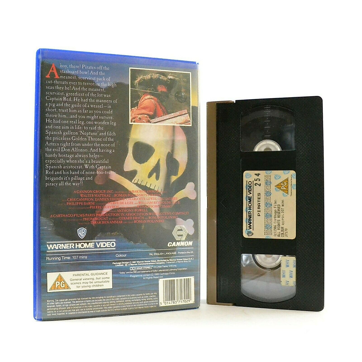 Pirates: Film By R.Polanski (1987) - Large Box - Comedy/Adventure - Pal VHS