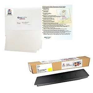 SHIKI Eco Crystal Water Resistant Laser Printer Paper & Compatible Toner Cartridge Replacement for Toshiba E-Studio 2515AC, etc. Yellow (TFC415UY)