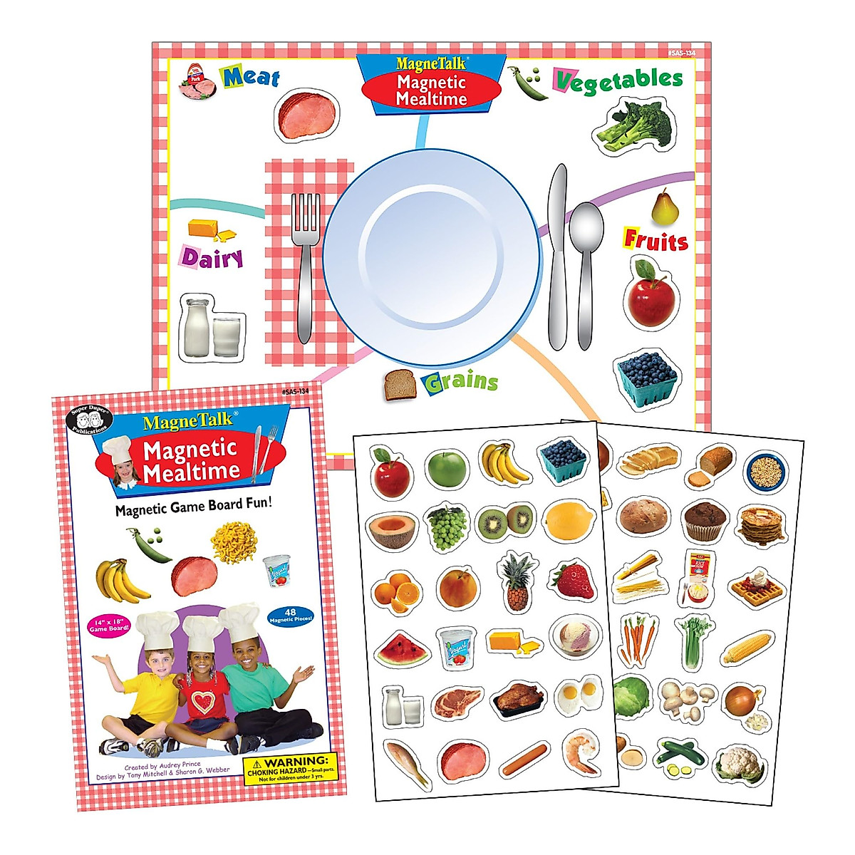 Super Duper Publications | Magnetic Mealtime Board Game | Educational Learning Resource for Children