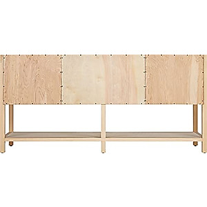 Signature Hardware 953748-72-RUMB-8 Robertson 72" Double Vanity Cabinet Set with Wood Cabinet, Vanity Top and Rectangular Undermount Sinks - 8" Faucet Holes