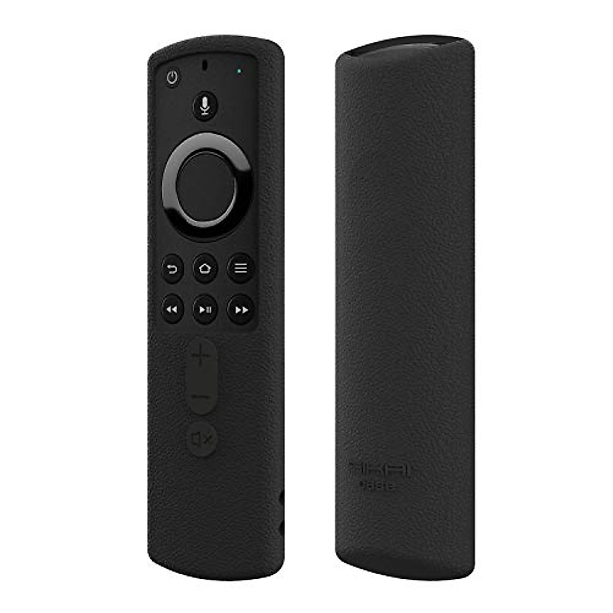 SIKAI Remote Case for 5.6 inch Fire TV Stick 4K Remote Skin-Friendly Shockproof Silicone Cover Compatible with Fire TV Stick 4K All-New Alexa Voice Remote Anti-Lost with Loop (Black)