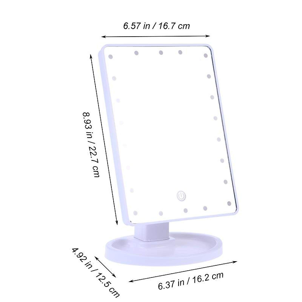 FQYYDD Illuminated Makeup Mirror Led Touchscreen Lighting Makeup Mirrors Are Light-Adjustable