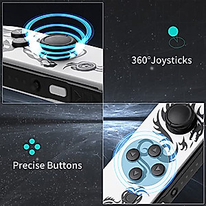 GKVVO Joypad for Switch Nintendo, Switch Controllers Compatible with Nintendo Switch/Lite/OLED, L/R Controller with Dual Vibration/Wake-up/Screenshot