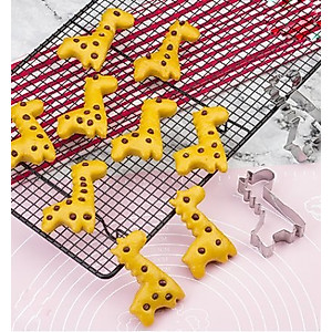 WOBATOY Giraffe Mother and Baby Biscuit Cookie Cutters - Stainless Steel