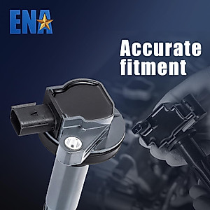 ENA Set of 6 Ignition Coil Pack and Platinum Spark Plug Compatible with Ford Lincoln Mazda Mercury Edge Flex Fusion Taurus MKS MKT MKX MKZ 6 CX9 Sable 3.5L 3.7L V6 Replacement for UF553 SP411