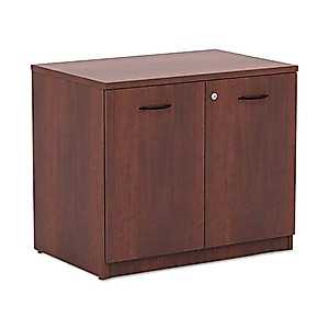 Alera ALEVA613622MC Valencia Series 34-1/8 in. x 22-7/8 in. x 29-1/2 in. Storage Cabinet - Medium Cherry