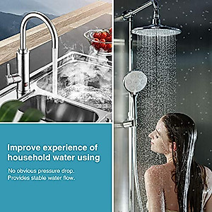 Membrane Solutions 50 Micron Pleated Water Filter Home 10"x4.5" Whole House Heavy Duty Sediment Replacement Cartridge Compatible with ECP10-1,ECP20-BB,R50-BBSA,FXHSC,CB1-SED10-BB (4 Pack)