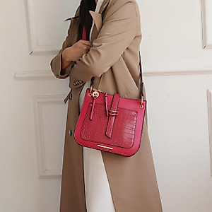 MKF Collection Women's Crossbody Bag, Vegan Leather Crossover Bag, Small Shoulder Bag Handbag by Mia K