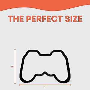 Game Controller Cookie Cutter with Easy to Push Design, for Baby Showers, Work Events, and Birthday Celebrations (4 inch)