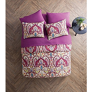 VCNY Home AliciaBohemian Paisley 8 Piece Bed-In-A-Bag Comforter Set, King, Multi