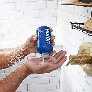 Huron Men's Shampoo | Cleansing & Hydrating Formula | Citrus, Fresh Juniper & Aromatic Greens Scent | Strengthens Hair | Sulfate-Free, Paraben-Free | Argan Oil, Aloe, Peppermint | 11.7 Fl Oz