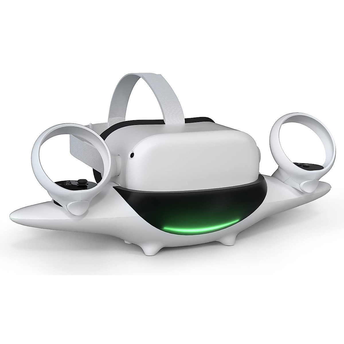 2.5H Fast Charging Dock for Oculus Quest 2 with 2 Rechargeable Batteries/Magnetic Charging/USB-C Charger and Cable Keenstone Charging Station for VR Headset and Controllers [2023 Upgraded Version]