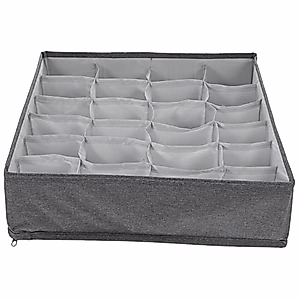 Cabilock 3pcs Fabric Sock Box Dresser Divider Hanging Drawers for Closet Clothing Storage Box Panty Organizers Clothing Organizer Sock Organizer Drawer Organizer for Clothing Sock Divider