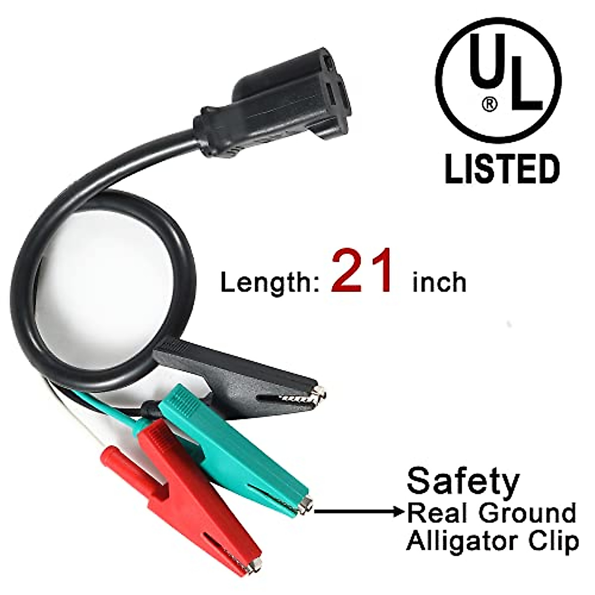 HVAC Adaptor Cord:Heavy Adaptor Cord Compatible with Yellow Jacket 69522 HVAC Tools Clearance and Equipment Circuit Breaker Finder Curcuit Finder Accessory Kit Compatible with RT250, ET300 ET310