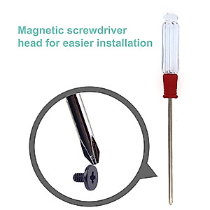 QTEATAK PCIe NVMe M.2 Black Mounting Screws Screwdriver Kit Compatible with Asus, Gigabyte, MSI, ASRock Motherboards