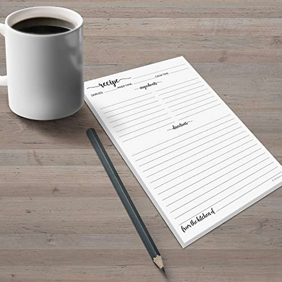 321Done Recipe Paper 5.5x8.5 White, 50-Pack, Made in USA, Blank Recipe Paper to Write in Your Own Recipes, Minimalist Half-Letter Size Refill Pages for Recipe Binder, Recipe Box, Recipe Organizer