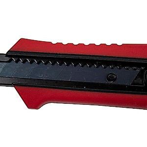 ALLWAY SK9B 9mm Pro Soft-Grip Snap-Off Knife with Auto-Lock and 1 Premium Blackened Steel Blade