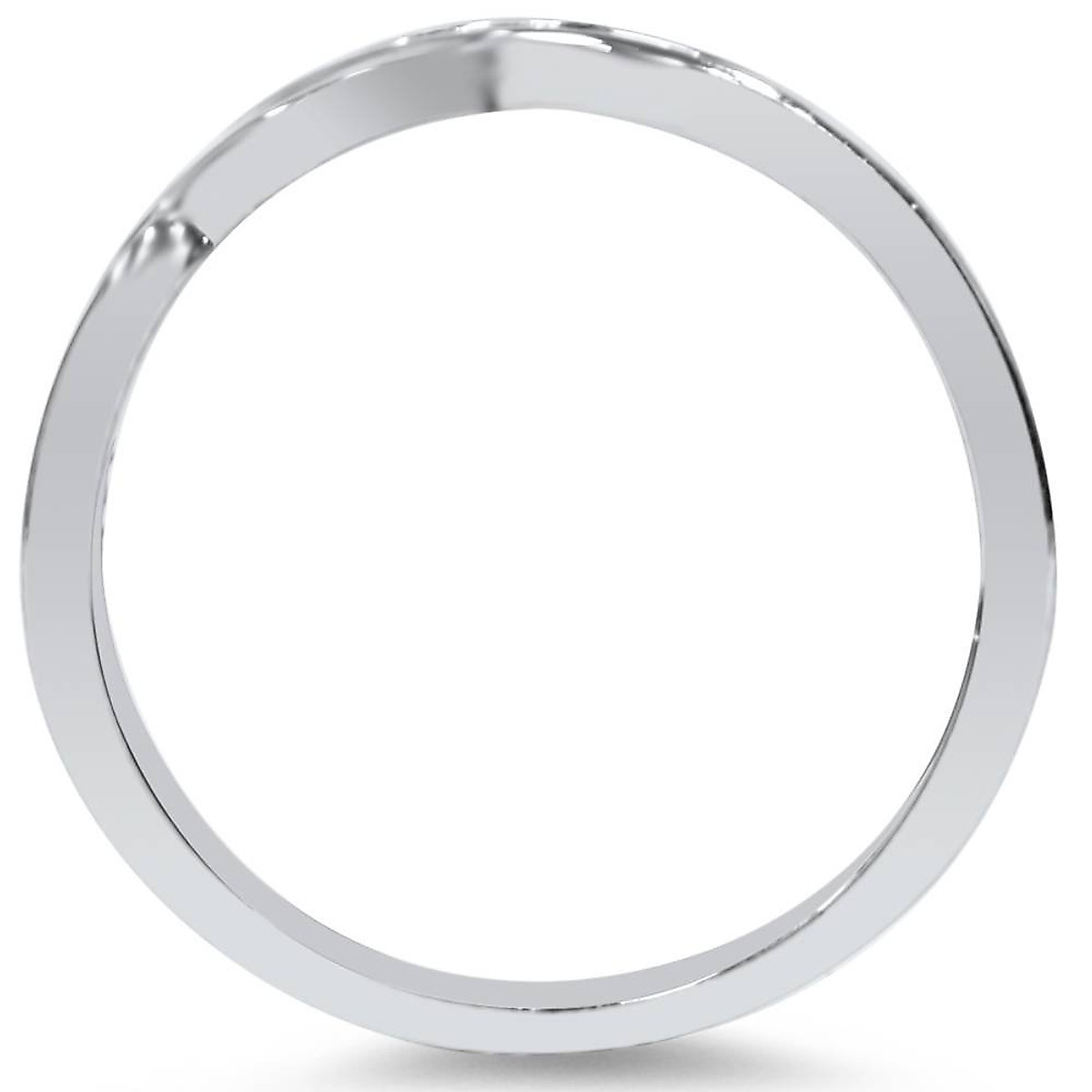 1/4ct Diamond Engagement Wedding Ring Set 10K White Gold - Size 8.5