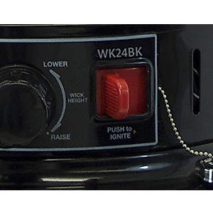 Dyna-Glo WK24BK 23,800 BTU Indoor Kerosene Convection Heater, Black