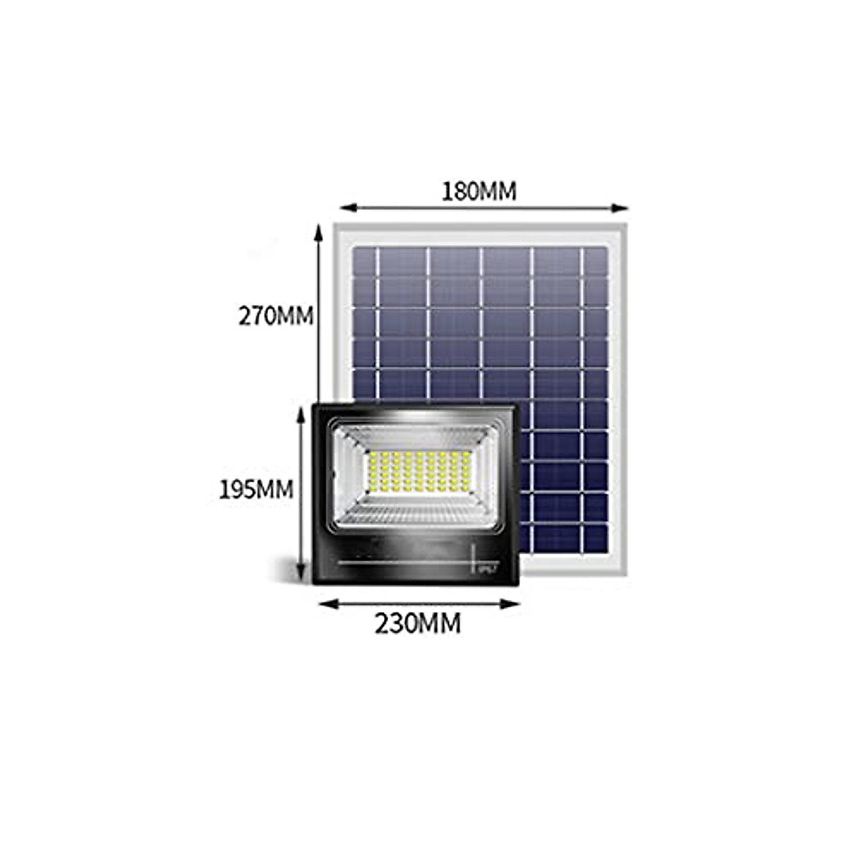 N / B Solar Lights Outdoor, 98 Large Lamp Beads, Intelligent Lighting Control, Energy Saving and Waterproof, with Remote Control, for Home, Garden, Yard, Patio